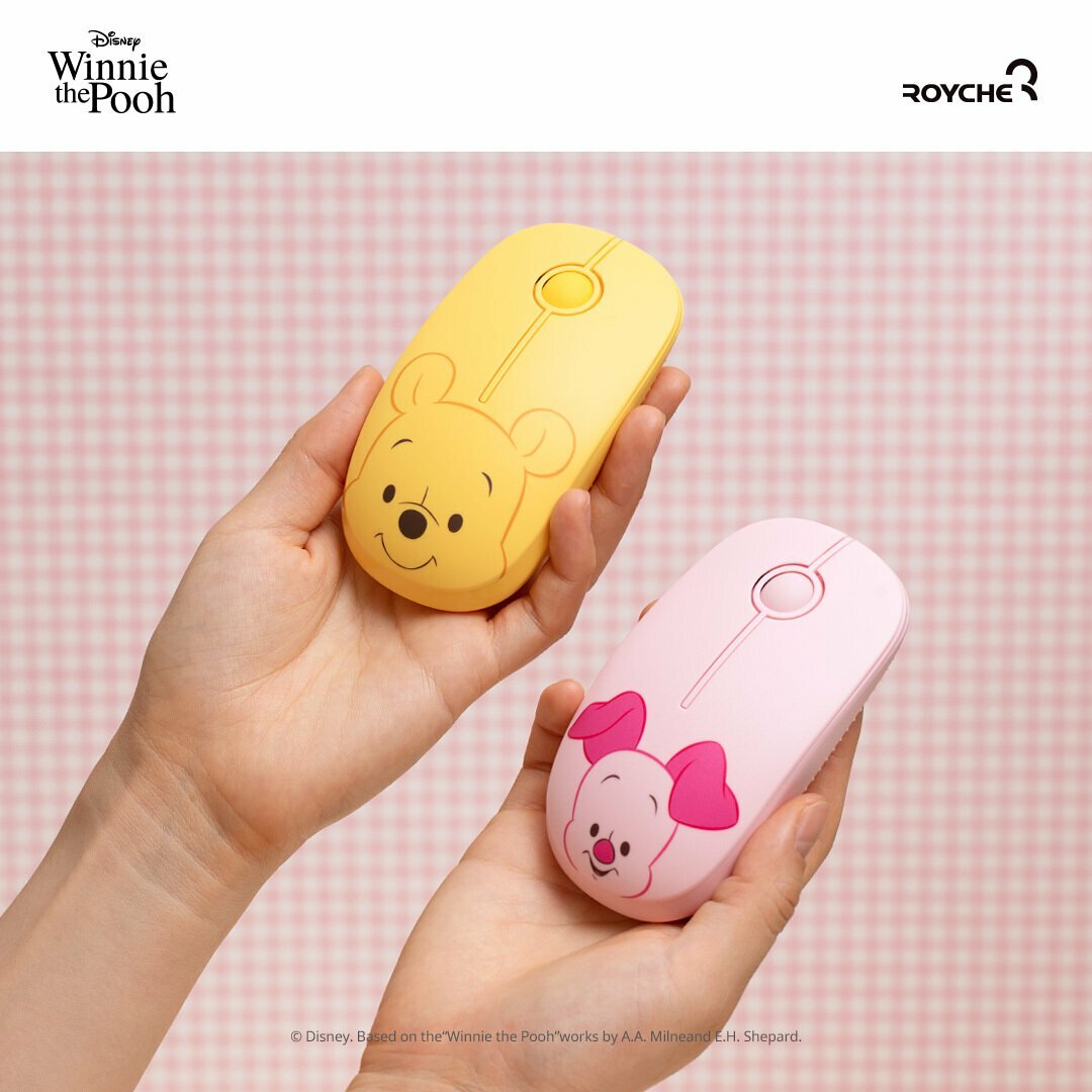 迪士尼 Disney-Royche-無線滑鼠-小熊維尼 Pooh/豬仔Piglet