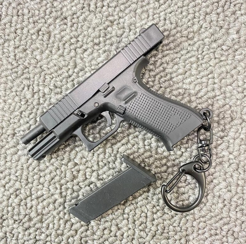 黑 BK GLOCK 45 1:3擬真 造型 鑰匙圈 收藏 可拆 滑套 分解 20821