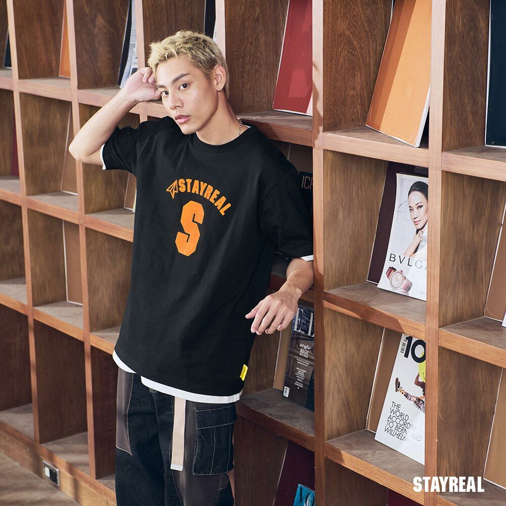 STAYREAL 夢想飛機T - 黑