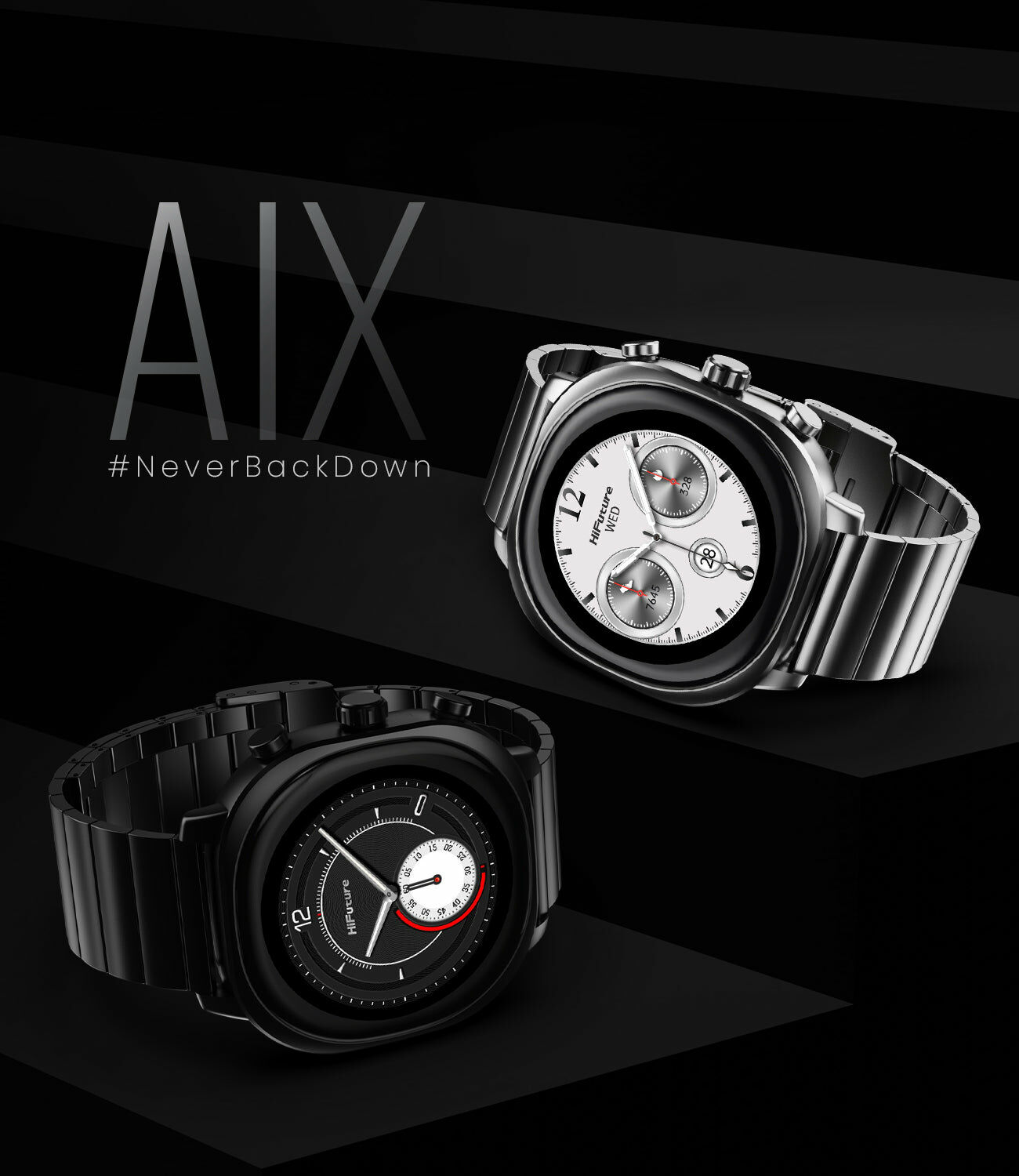 HiFuture FutureFit AIX smart watch with AMOLED display