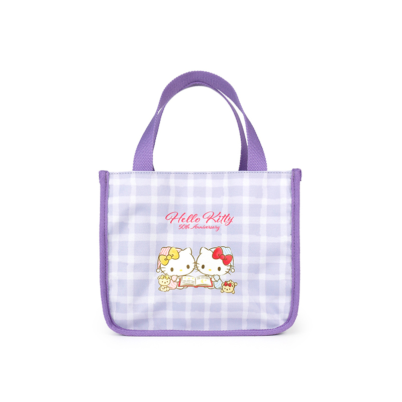 M496 PG x HELLO KITTY 50ᵗʰ 甜漾彩格 手提包 紫色