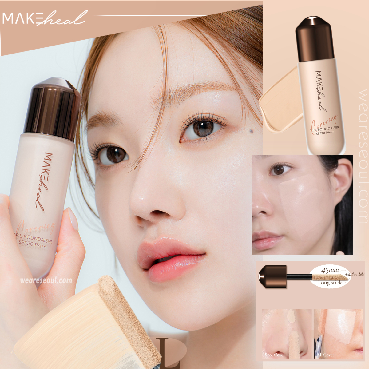 MAKEHEAL 極致遮瑕粉底液SPF30 PA++ weareseoul.com