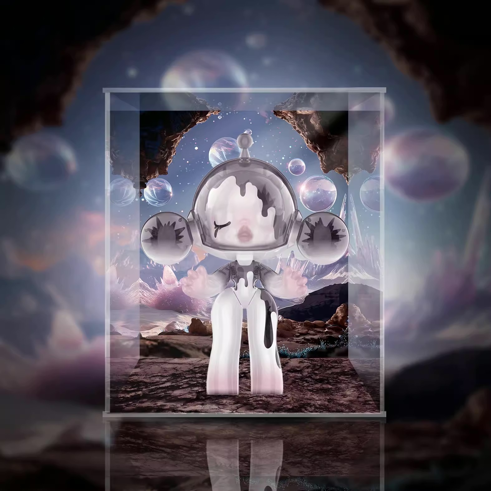 [AOWOBOX] MEGA Skullpanda 光暗之間 展示盒