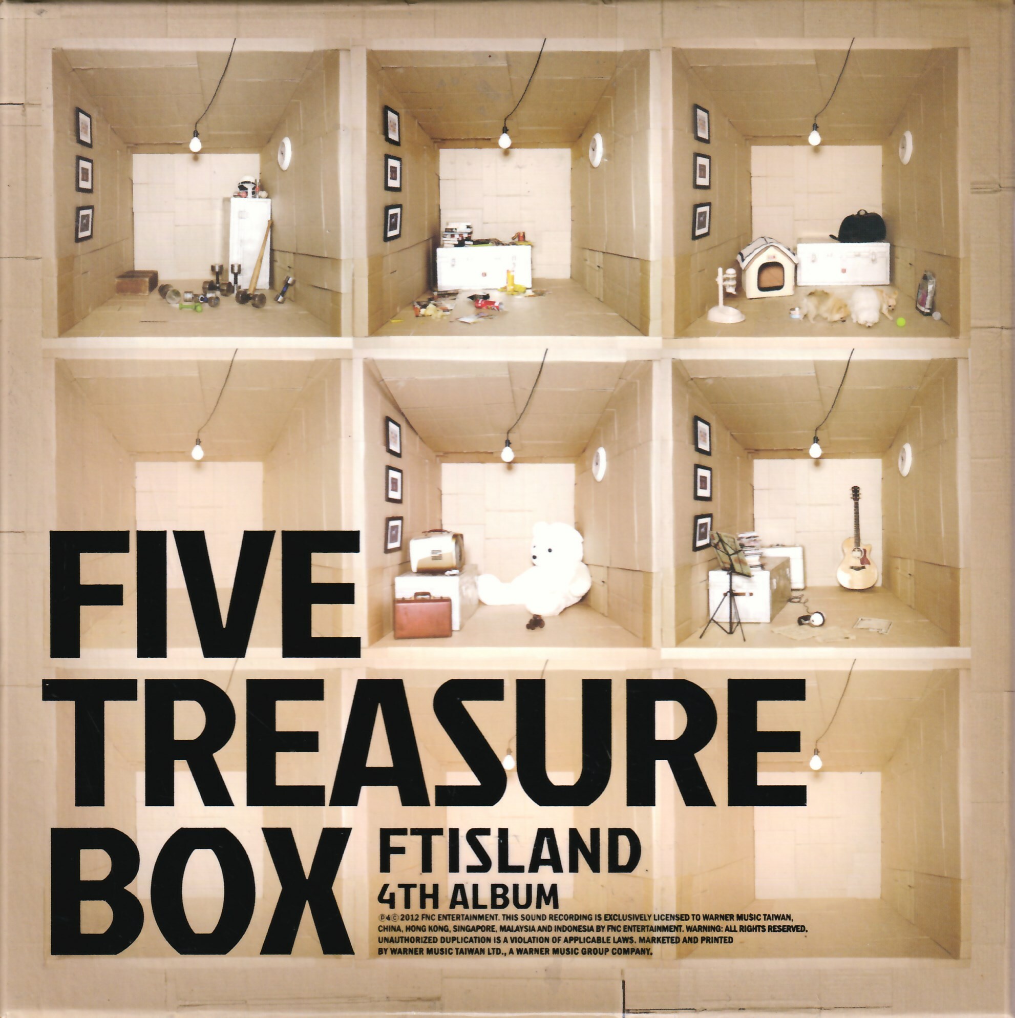 金卡價182 FTISLAND FIVE TREASURE BOX 台灣獨占初回限定盤 1 03