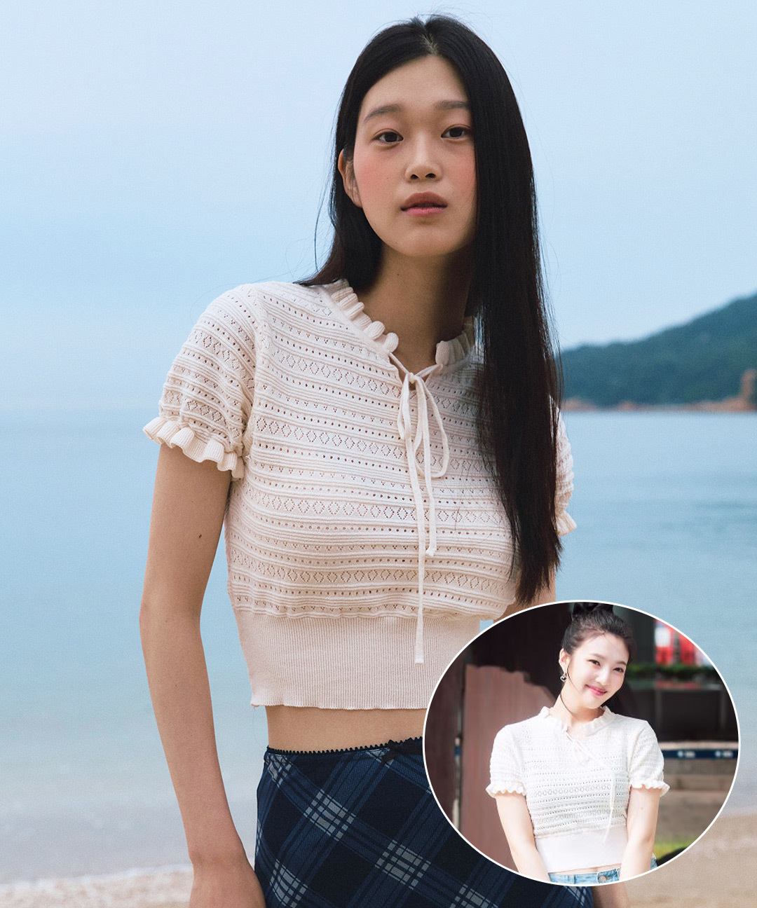 【Letter From Moon】Red Velvet Joy同款 Aspyn Ribbon Eyelet