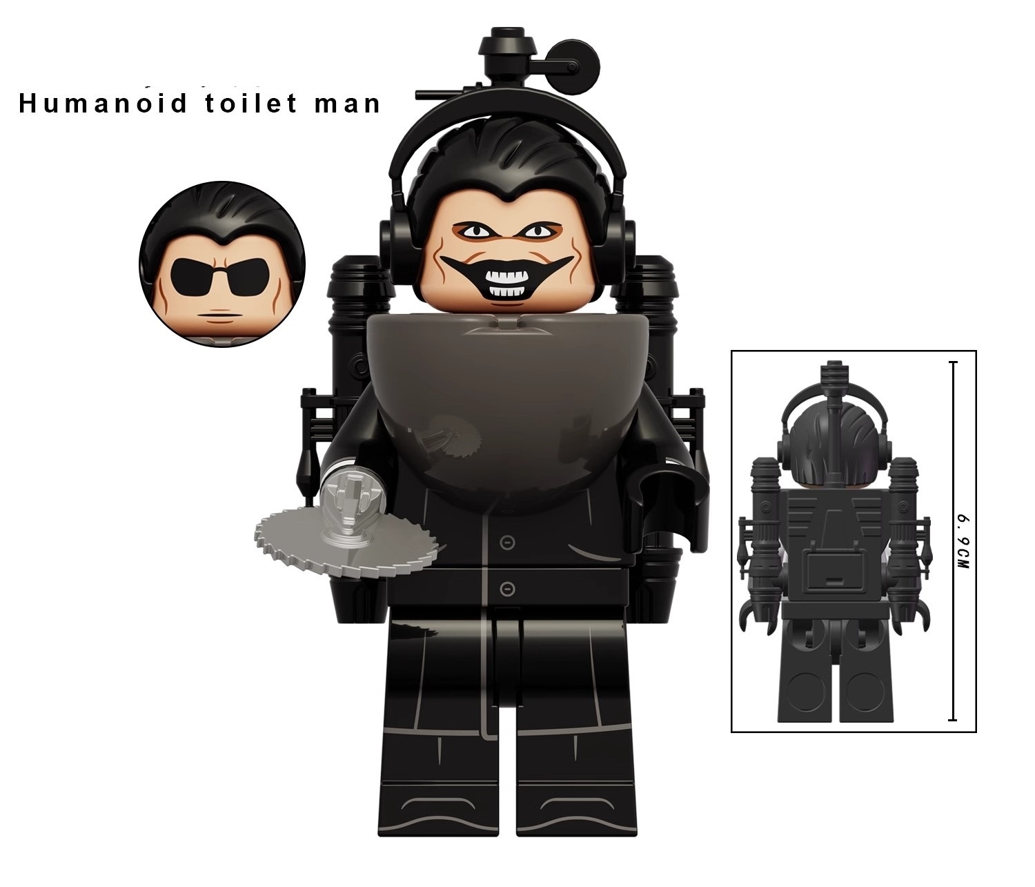 Humanid Toilet Man Minifigs fit Lego K2168