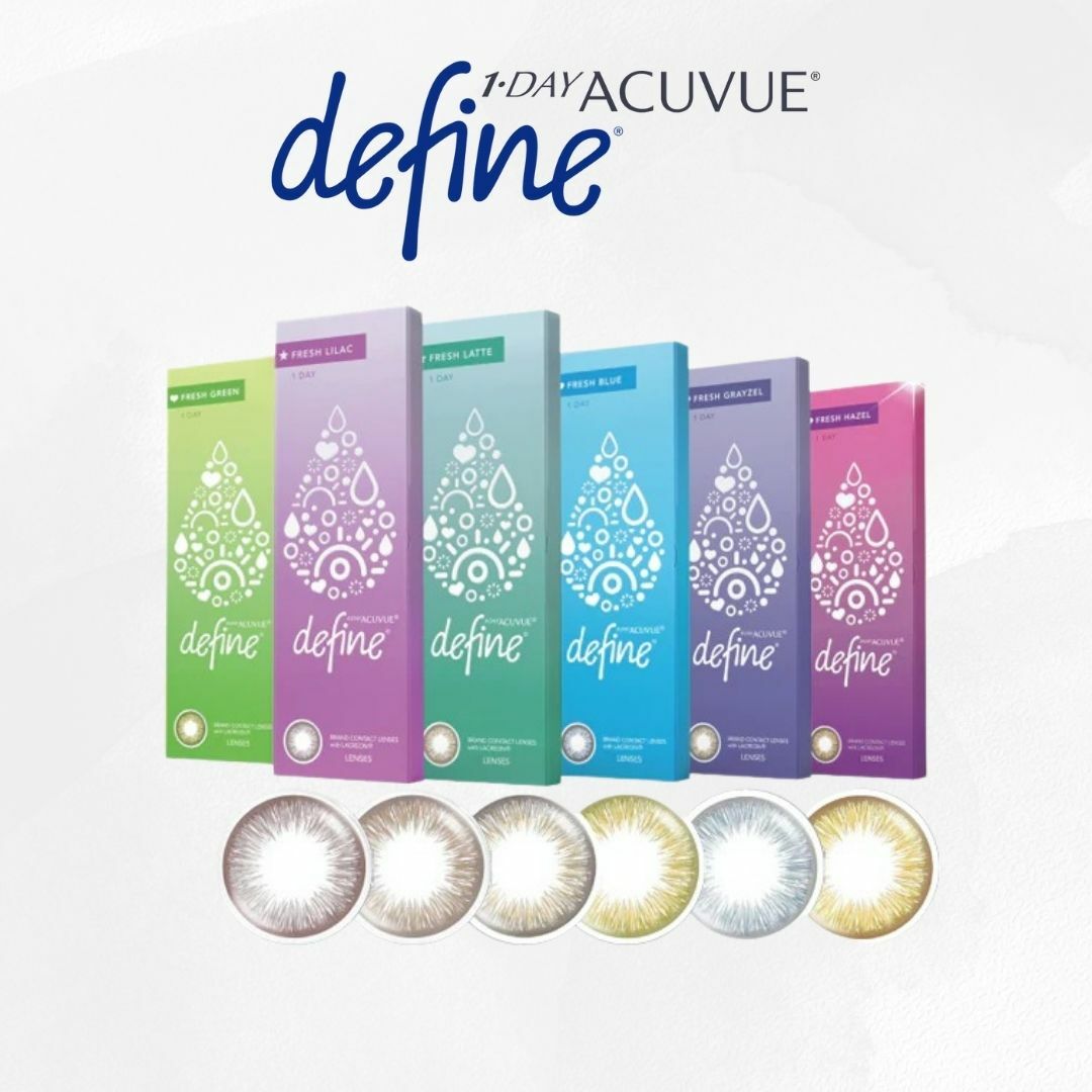 1-DAY ACUVUE DEFINE FRESH 4色（30片裝）｜每日即棄彩妝隱形眼鏡