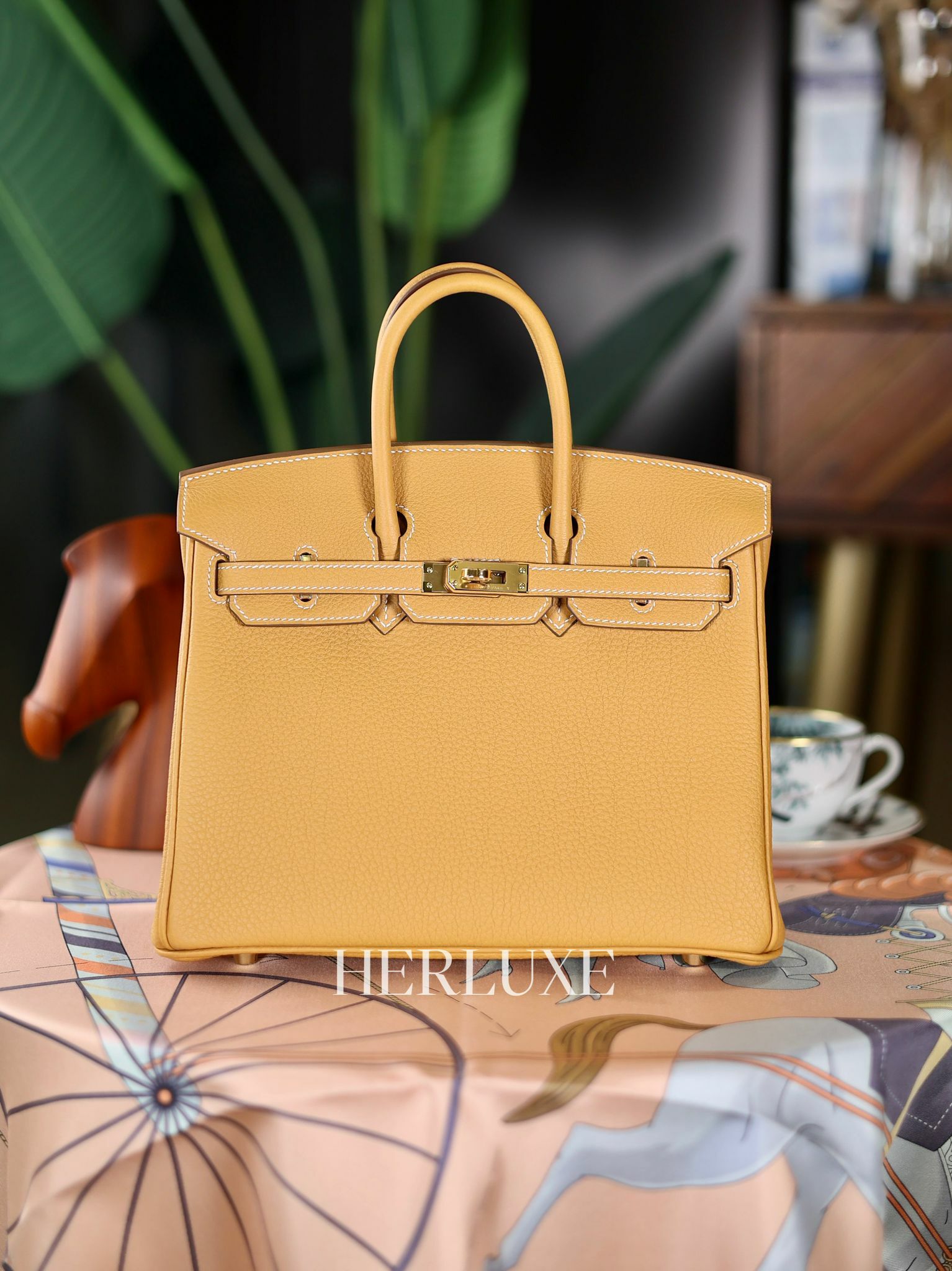 Birkin 25 21 natural sable togo W