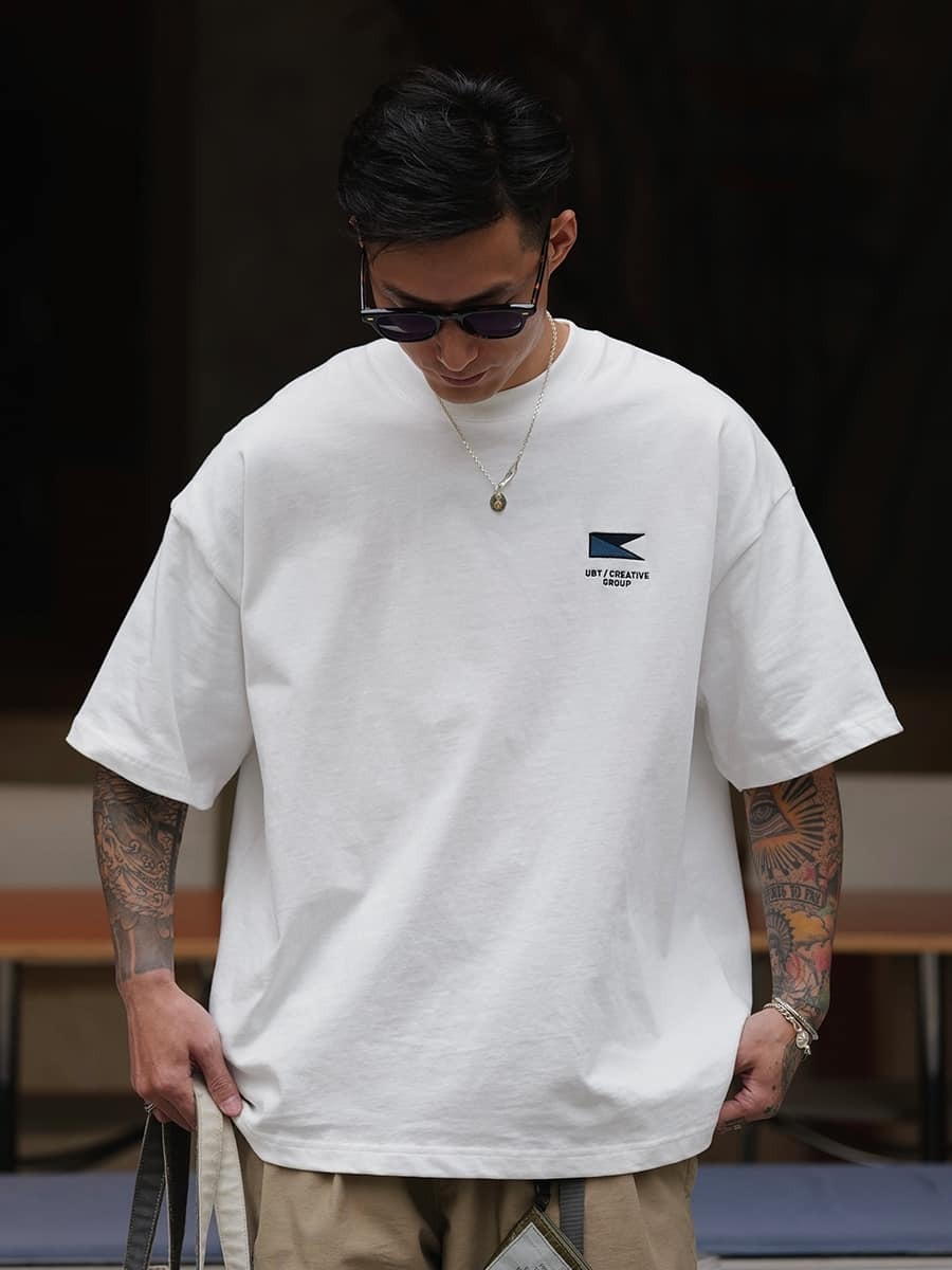 Unbent 24S/S embroidered logo Tee
