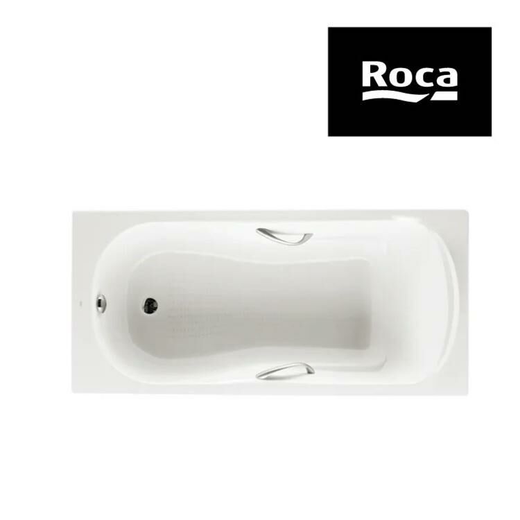 Roca Haiti 233170 Cast Iron Bathtub with anti-slip ...
