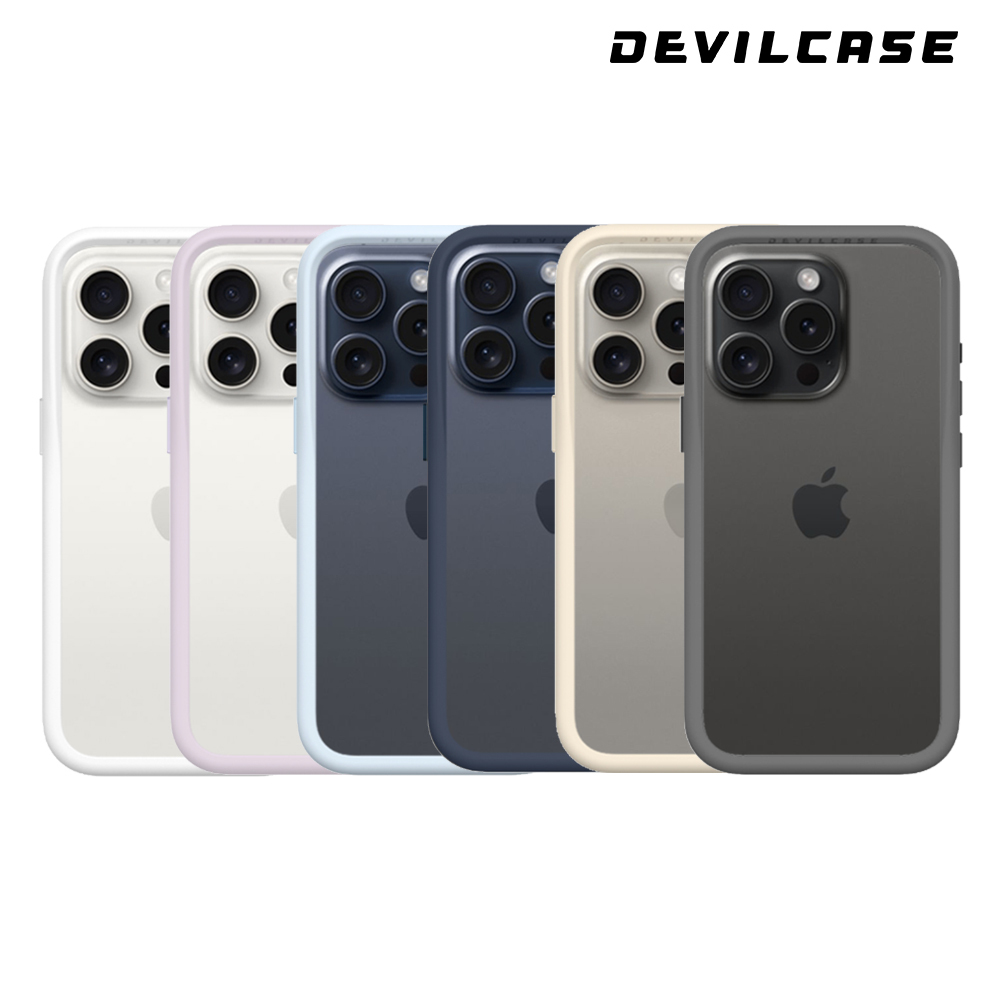 DEVILCASE Apple iPhone 15 Pro Max 6.7吋 惡魔防摔殼3 (動作按鍵版-6色
