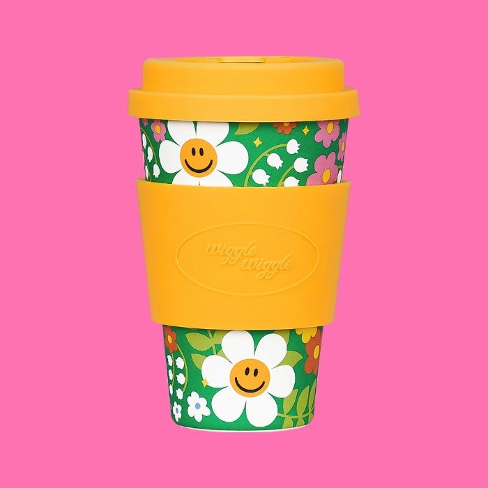Wiggle Wiggle Bamboo Eco Mug Cup - Spring Green