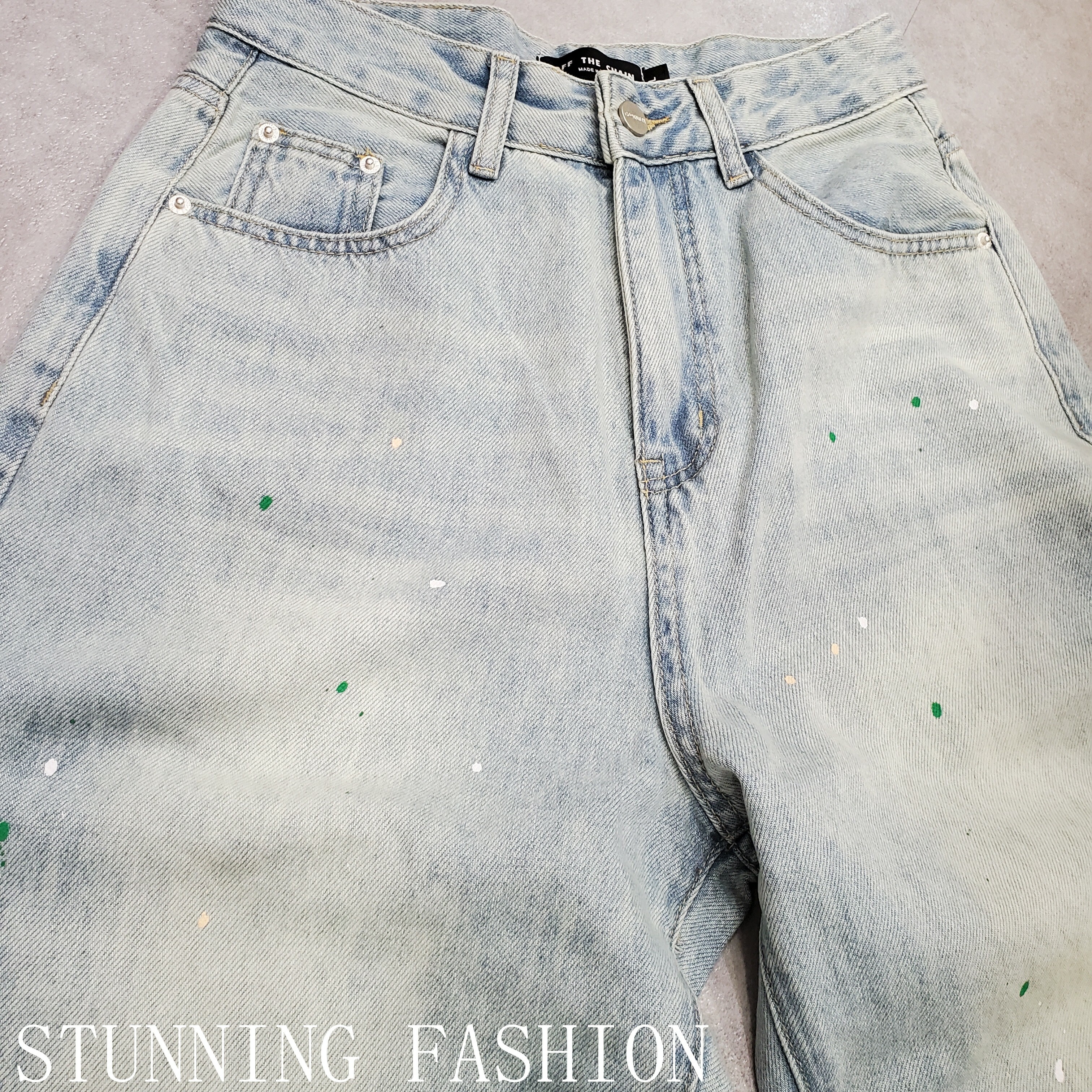 S240727 Splash ink Jeans
