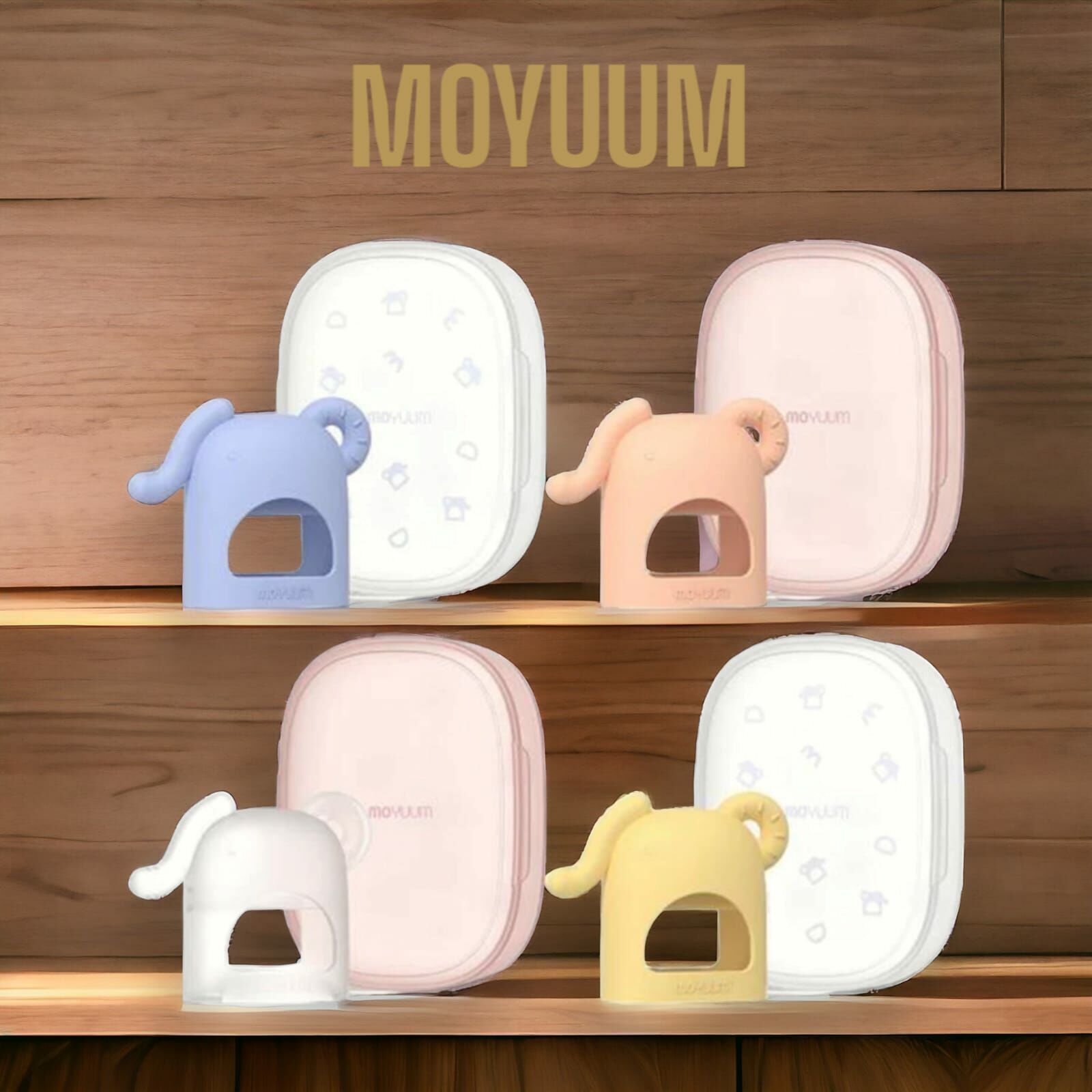 MOYUUM Silicone Adjustable Elephant Baby Teether - Made