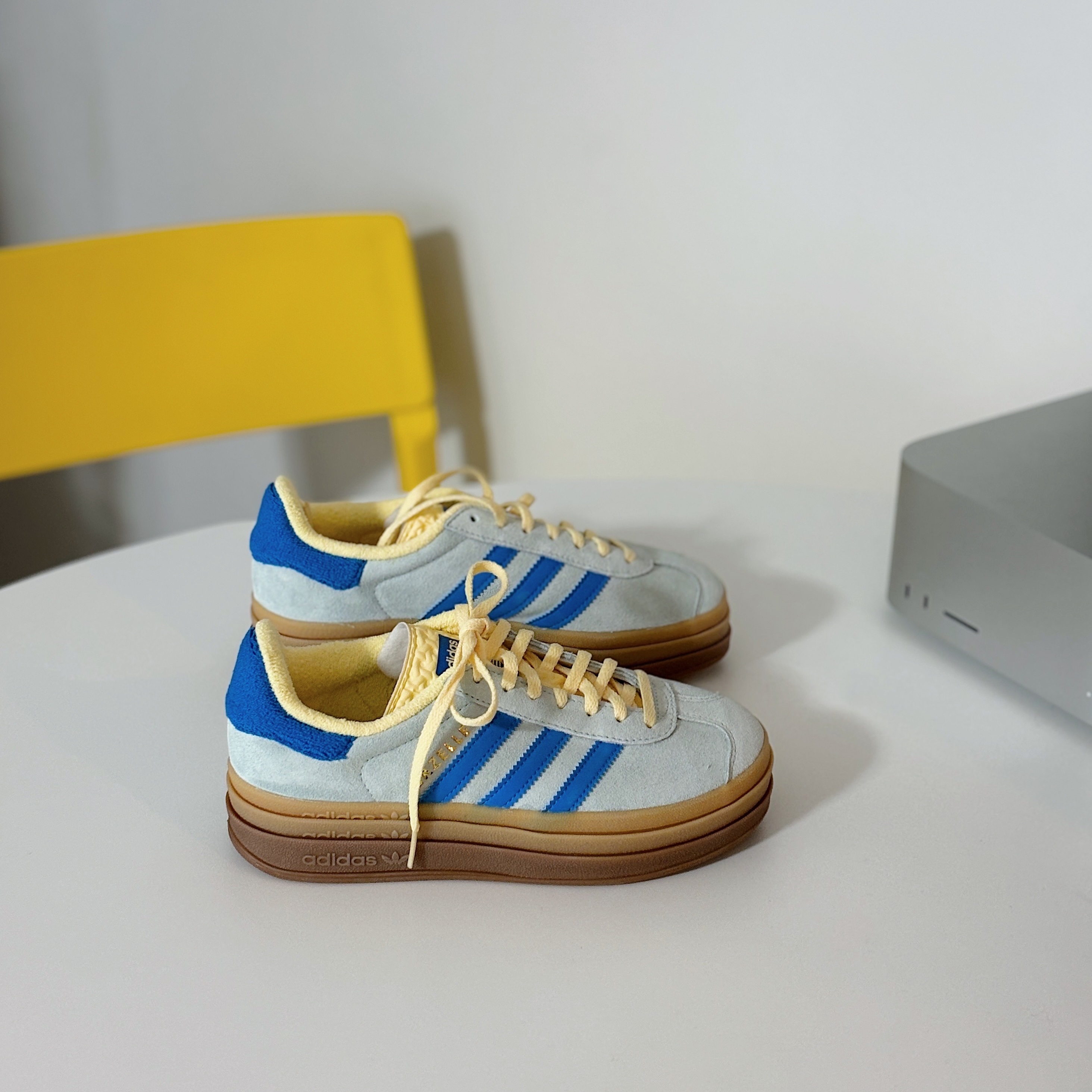 Adidas Originals Gazelle Bold 奶油蘇打 絨毛 結構 厚底 增高 IE0430