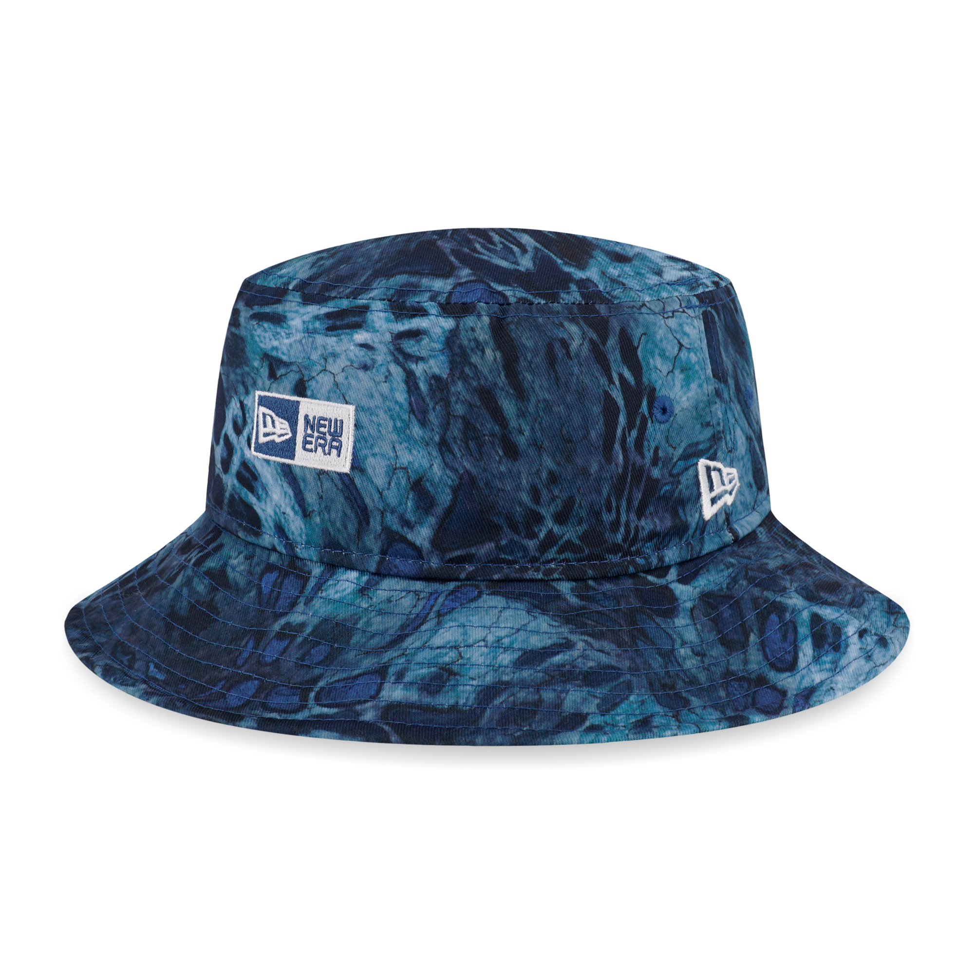 New Era - Pyrm1 Camo Black Blue Tip Bucket Hat Navy
