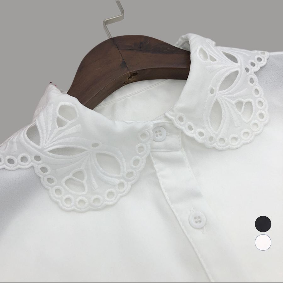 日系簍空質感假領子【W63】預購