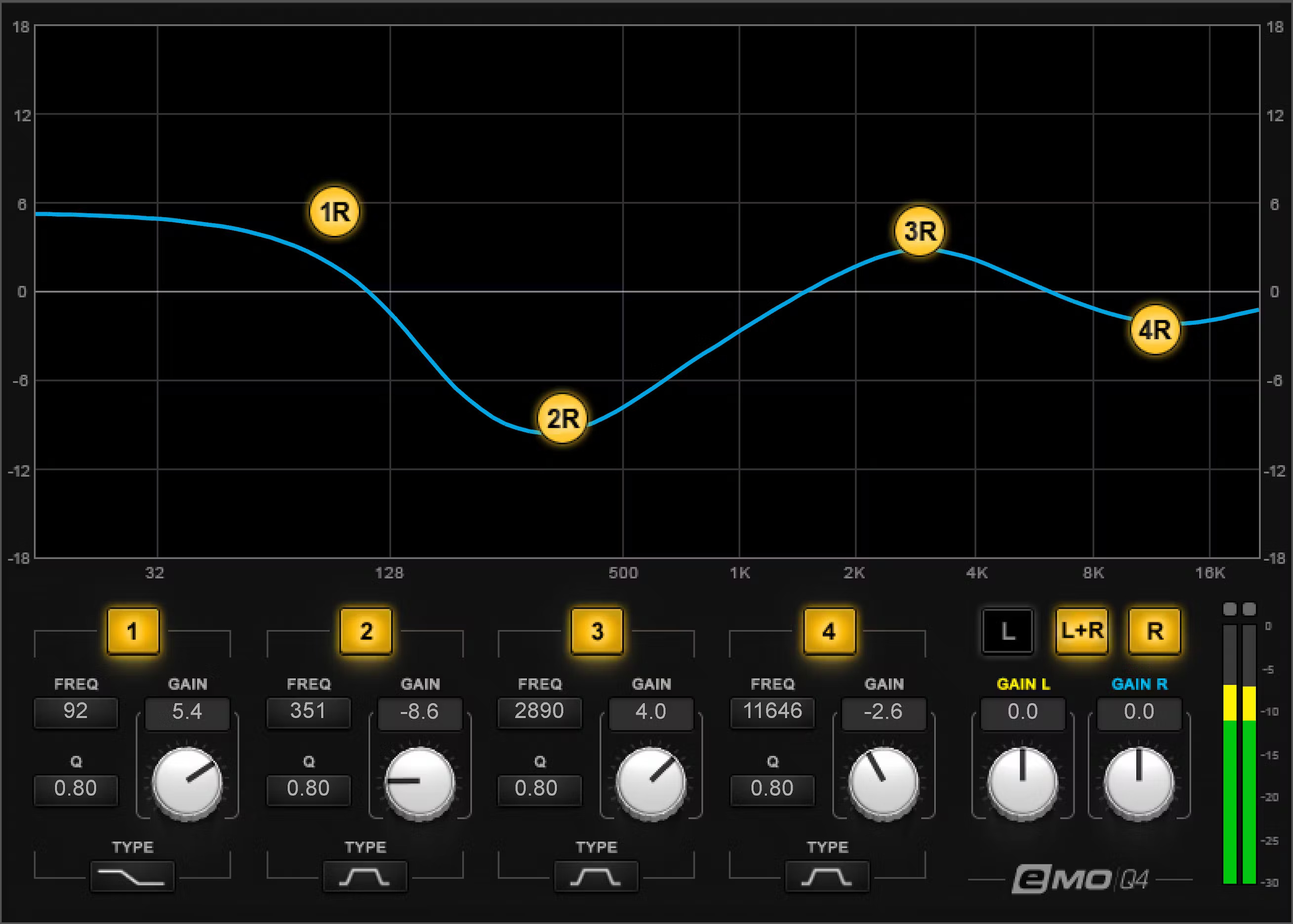 Waves eMo Q4 Equalizer 現場表演 EQ Plugin (序號下載版)