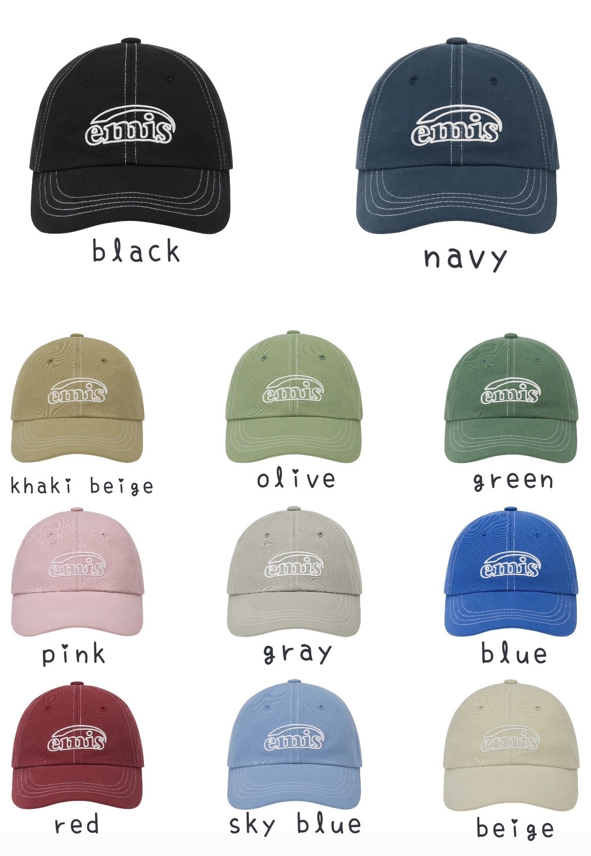 EMIS - STITCH BALL CAP (11 COLORS)