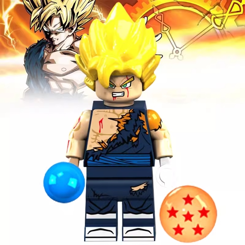 Vegito Dragon Ball Minifigures Minifigs Fit Lego XP026