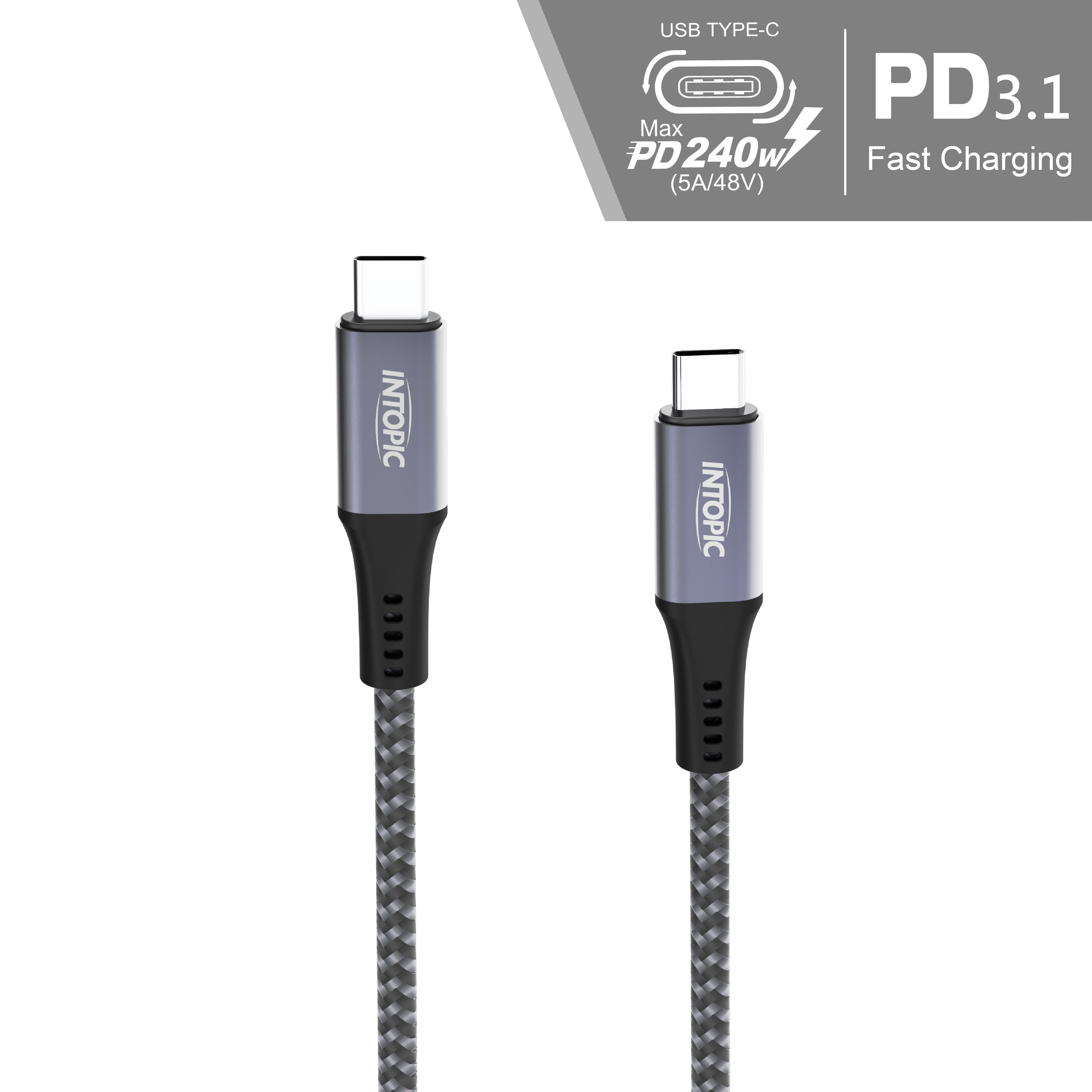 USB 4 20Gbps Type-C Ultra-Fast Charging Cable CB-CTC-33