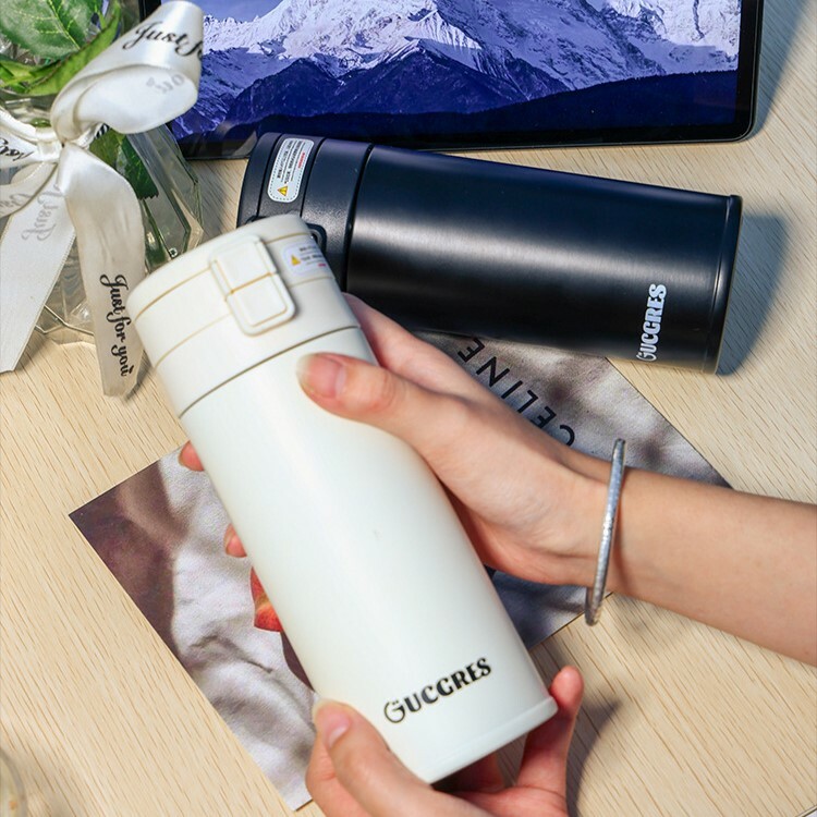 《3931》Gucgres雙飲口吸管保溫杯450ML