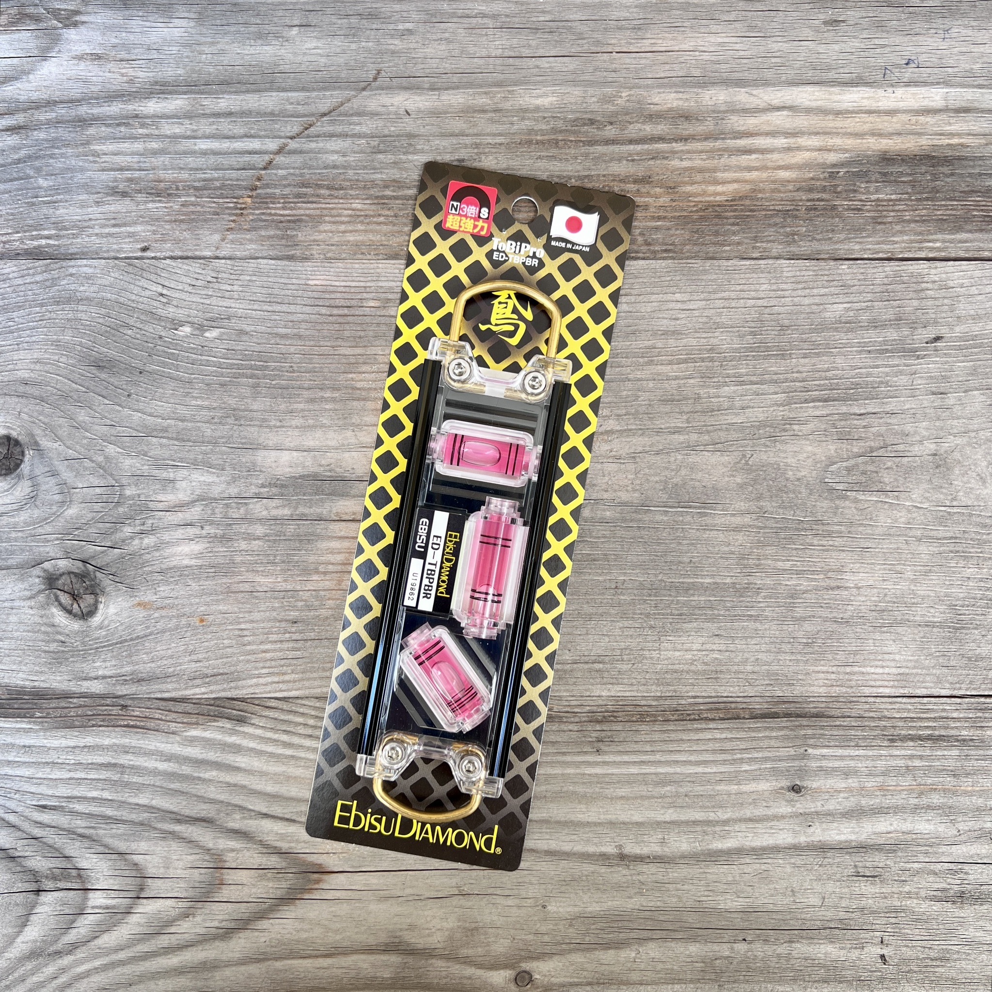 EBISU 惠比壽 雙吊掛式水平尺（3泡）附磁 ED-TBPBR