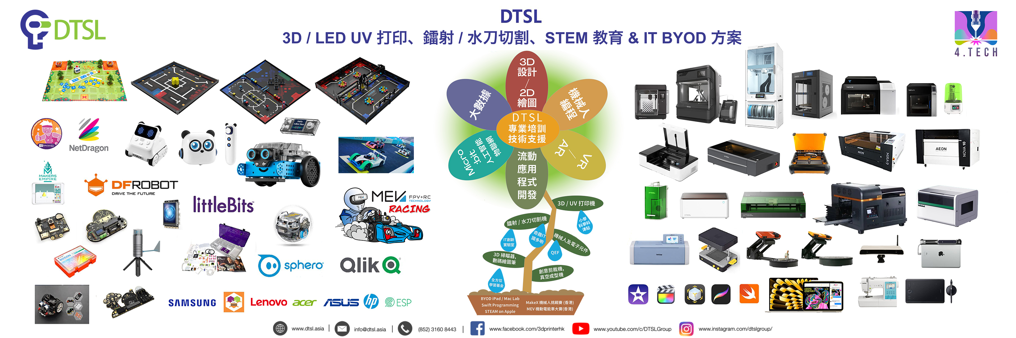 3D打印 | 鐳射切割 | STEM 教育 & IT BYOD | DTSL