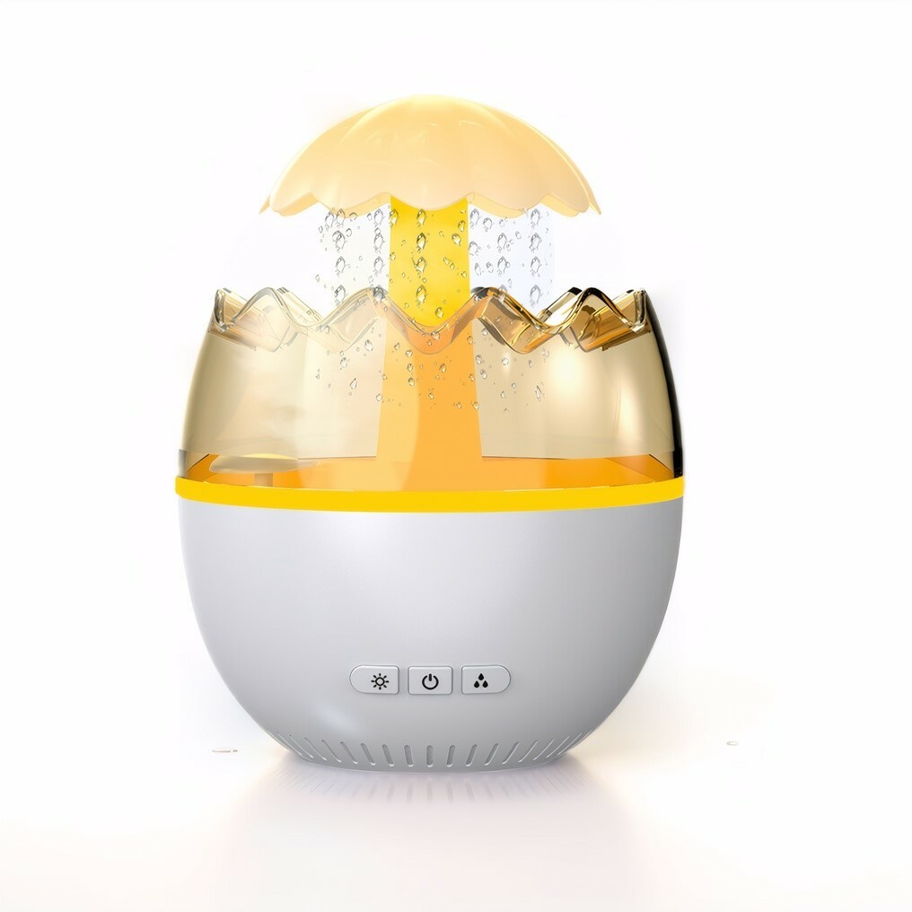 Rain Fine Mist Cloud Humidifier Water Drip Mushroom Hum