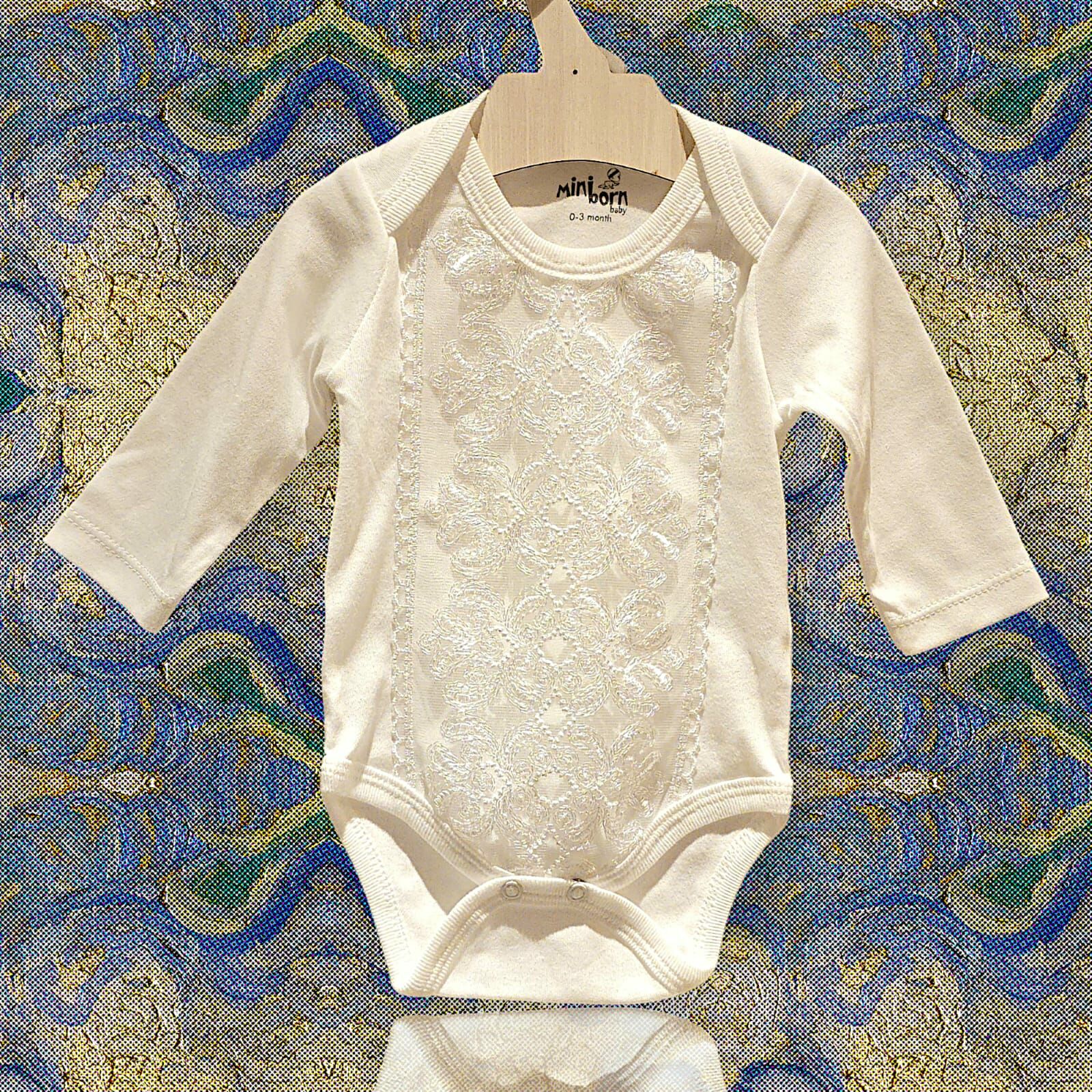 Girl Embroidered Babysuit - Made in Turkey
