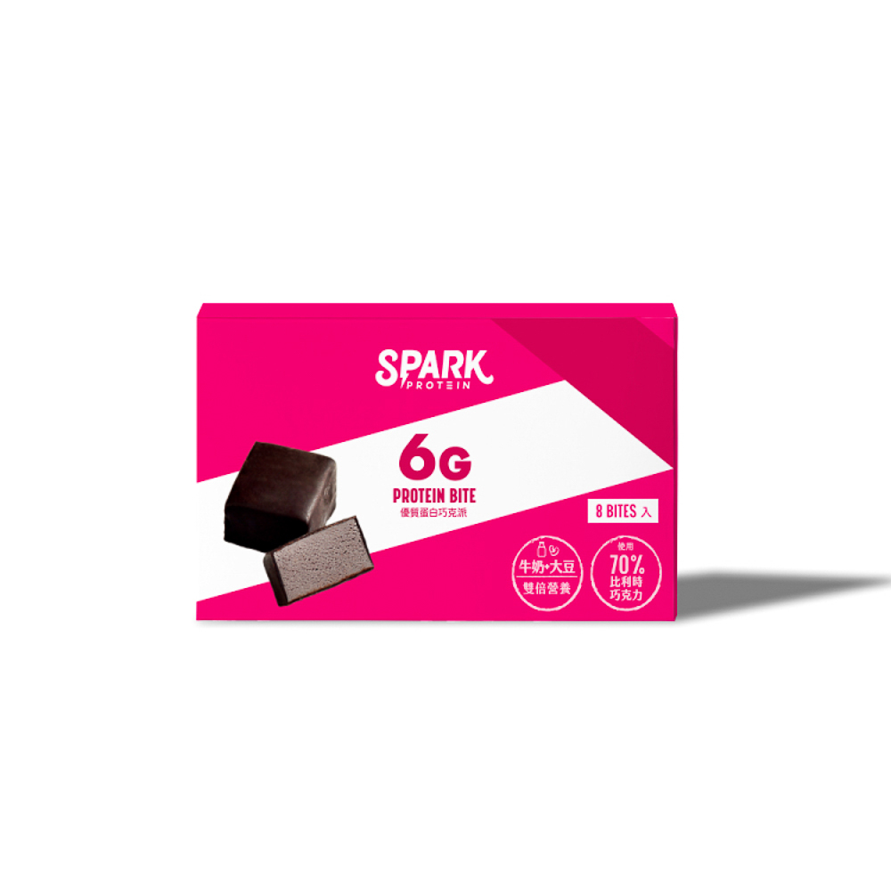 Spark Bite 優蛋白巧克派－野莓派對8入裝｜迷你蛋白棒推薦｜高蛋白餅乾｜Spark Protein