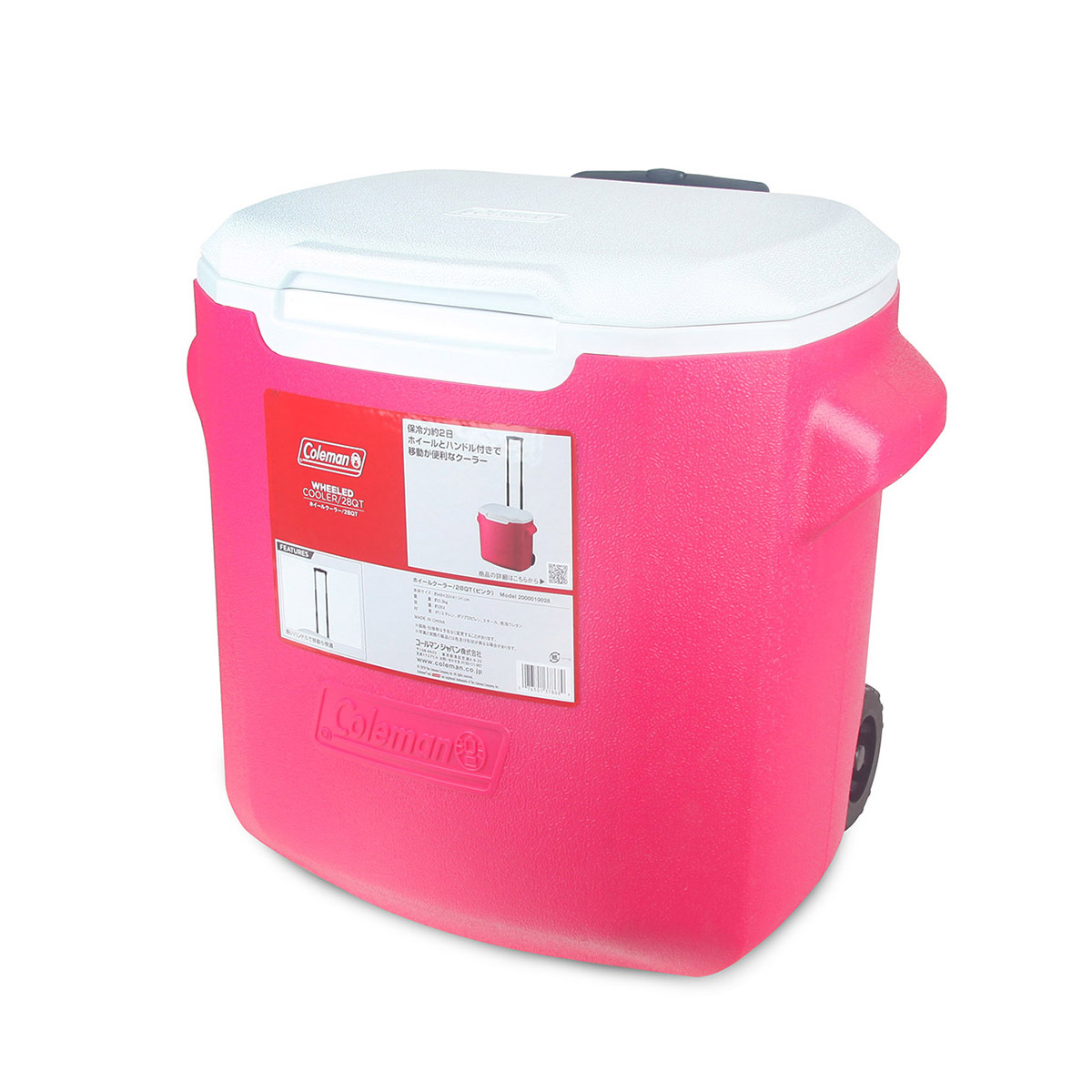Coleman 28Qt 26L Wheeled Cooler -Pink