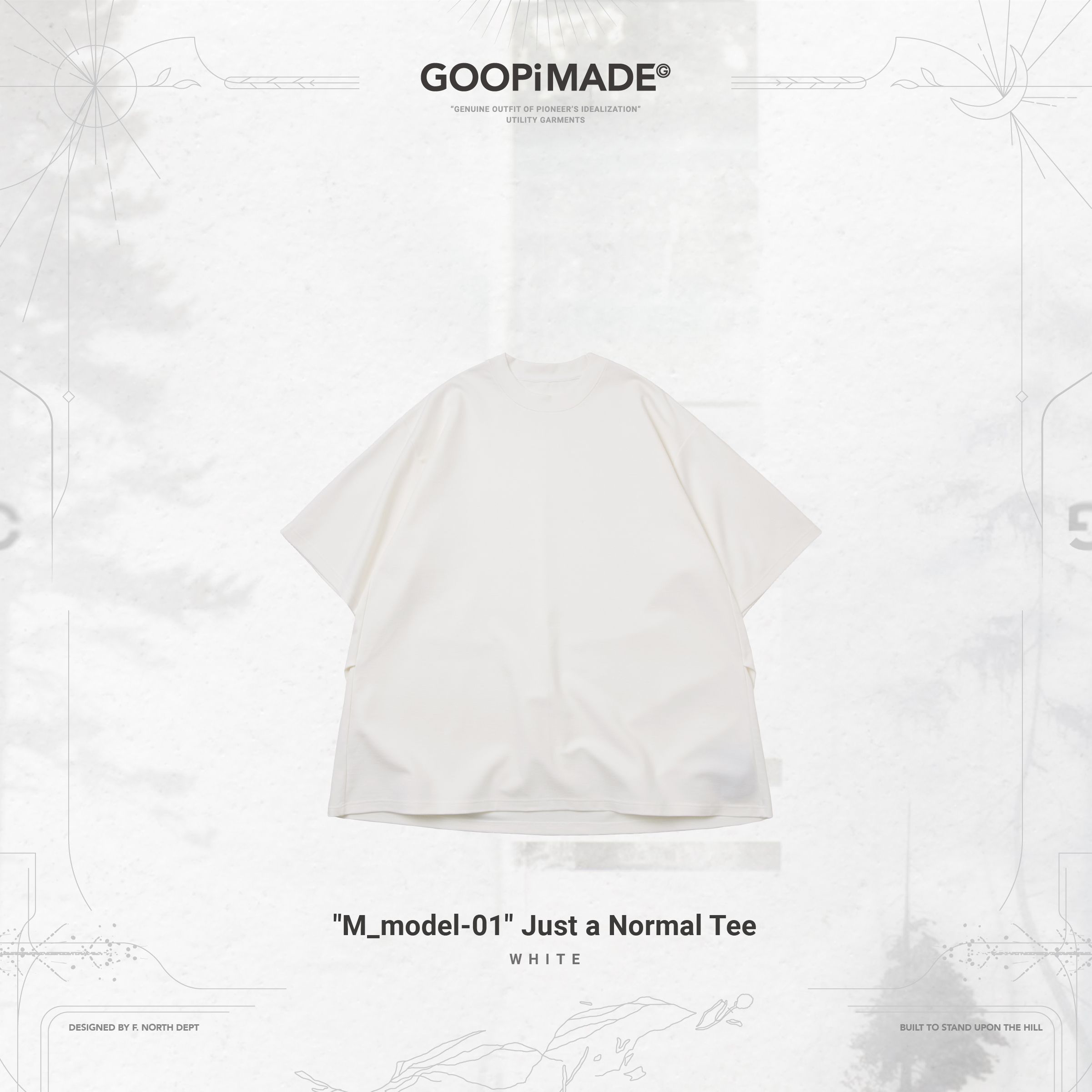 “M_model-01” Just a Normal Tee - White