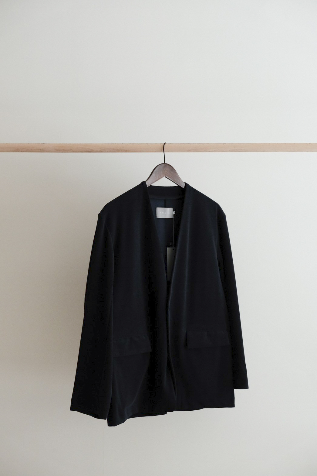 CURLY&CO - HIGH GAUGE PILE NO COLLAR JACKET / 2COLORS