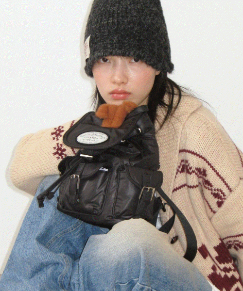 (LOTSYOU) JENNIE同款！ Nostalgia chubby Backpack | 4color