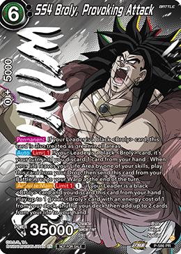 P-586_PR SS4 Broly, Provoking Attack