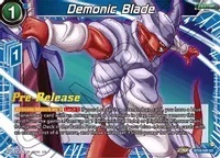 BT22-036 Demonic Blade - Critical Blow Pre-Release Card
