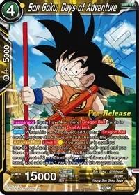 BT22-089 Son Goku, Days of Adventure - Critical Blow Pr