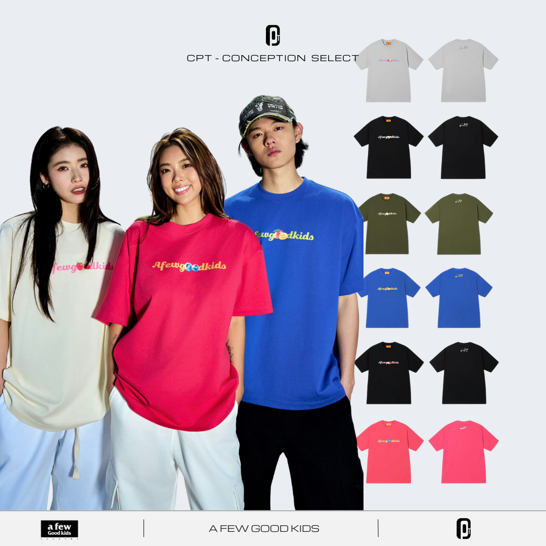 AFGK 夏日果味 美式街頭 重磅 落肩寬鬆 短袖