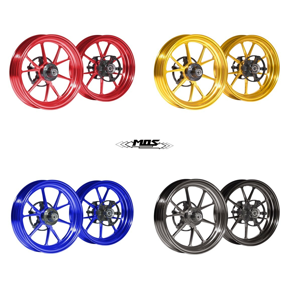 Forged Aluminum Alloy Rims Wheels for Kymco KRV 180