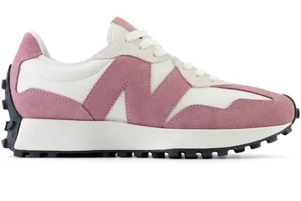 New Balance 327 Pink White Suede