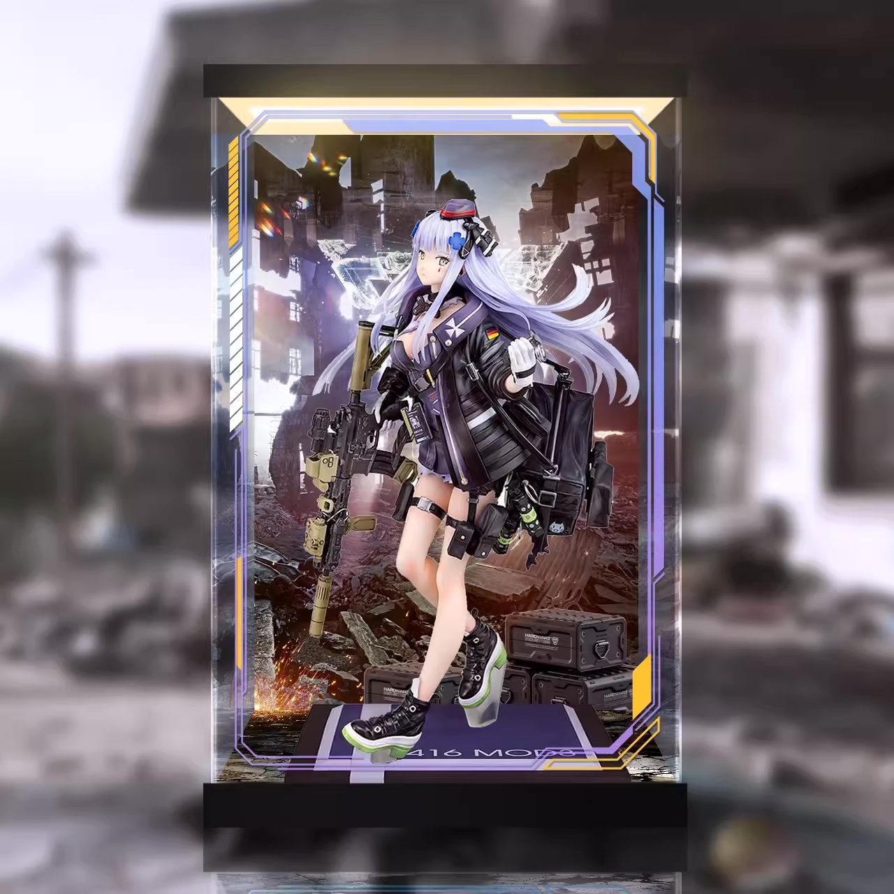 [AOWOBOX] 少女前線 HK416 MOD3 重傷 ver 展示盒