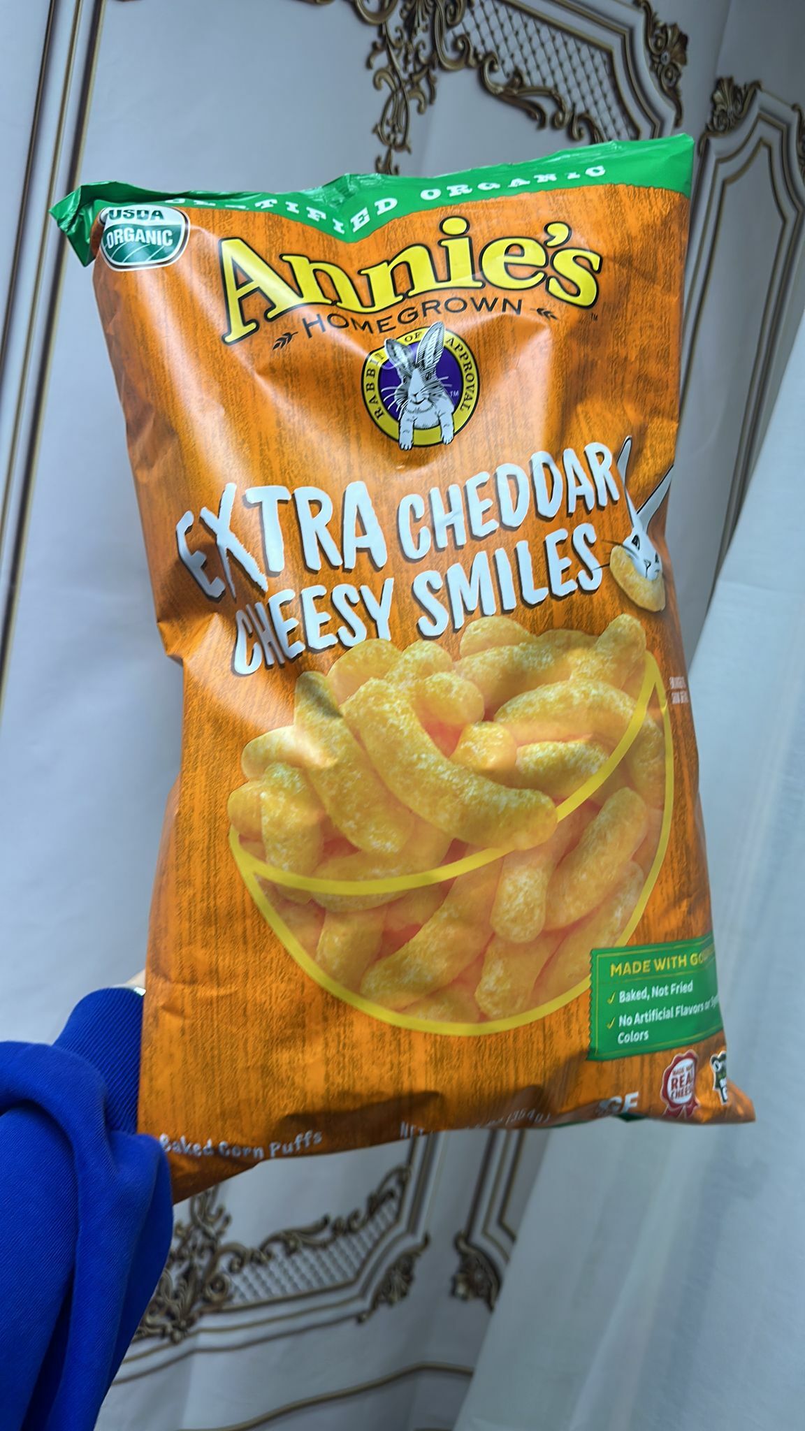 【直播】Annie's L041108 Extra Cheddar Cheesy Smiles 零食