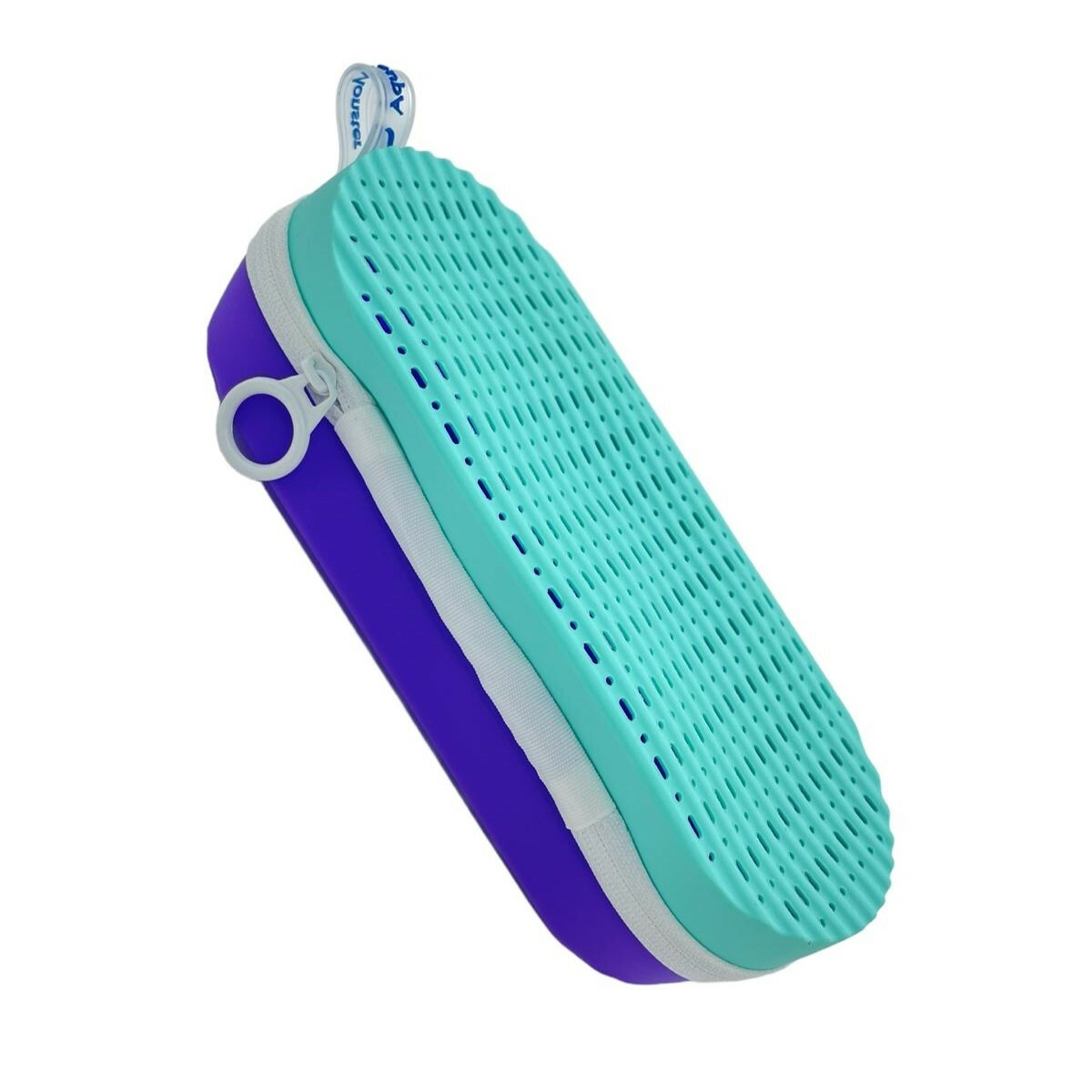 Silicon Goggles Storage Case - Fig Purple /Mint Green