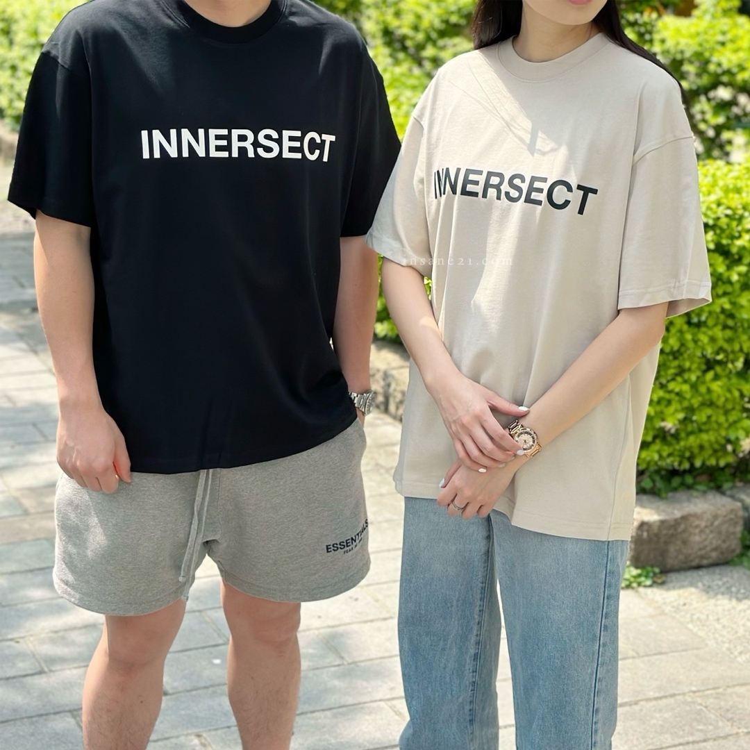 INNERSECT C/O JERRY LORENZO 胸前字母LOGO基礎短T //白/米黃/橄欖綠/炭灰/