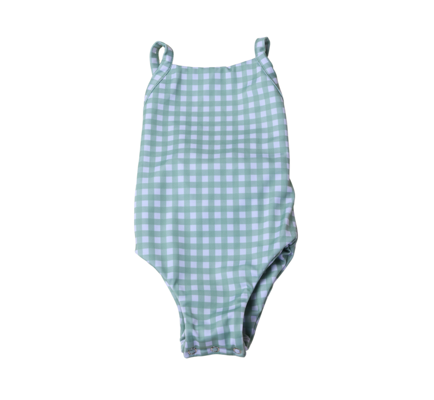 INA SWIM | MARA 連身肩帶泳裝- APPLE Gingham 綠格子