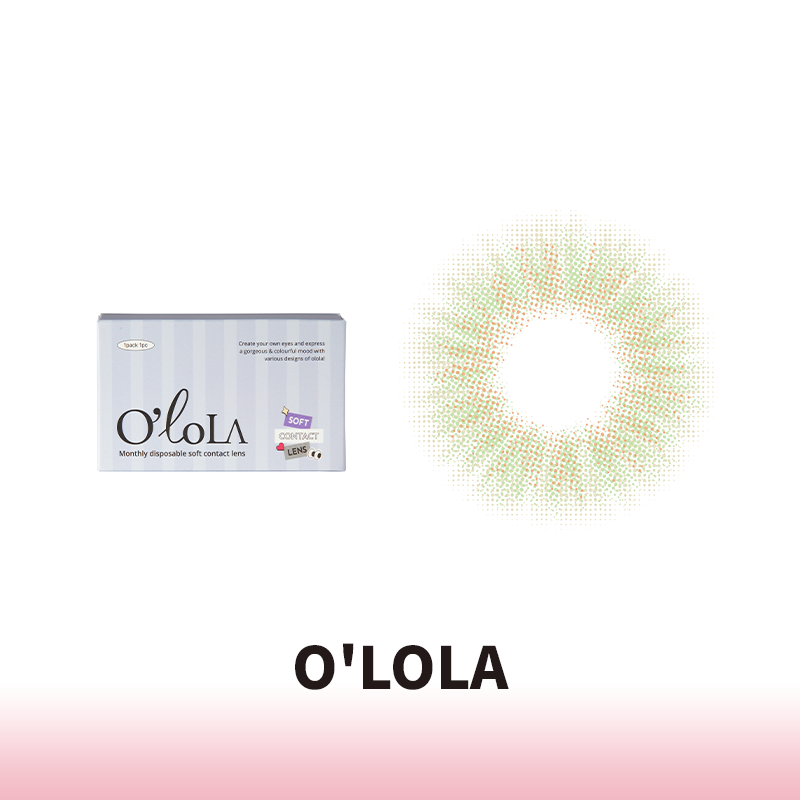 Olola 彩色月拋托比晨綠（1片）