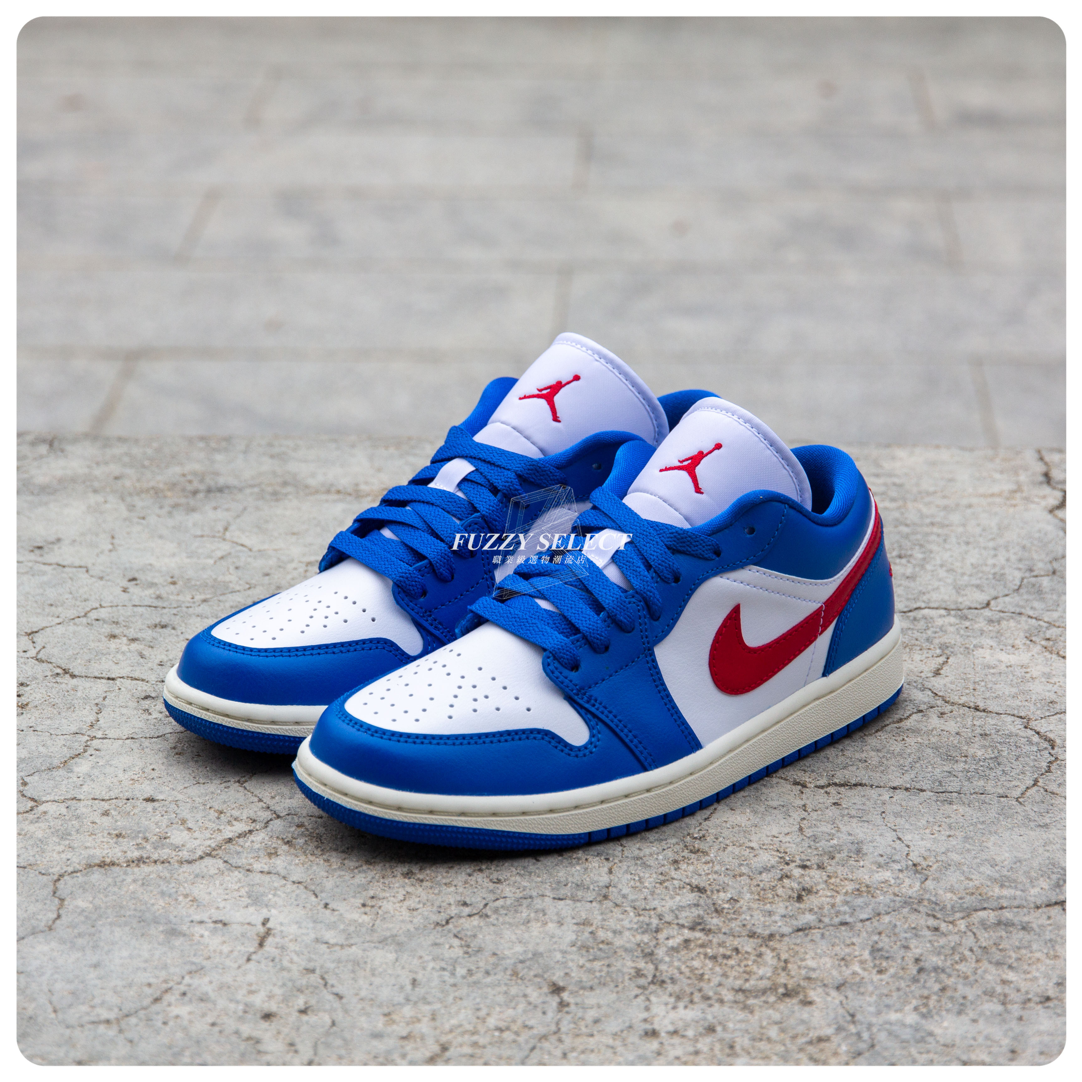 W Air Jordan 1 Low Sport Blue 多拉A夢 藍紅 DC0774-416