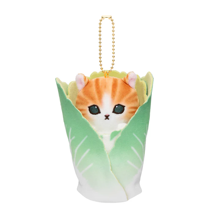 Mofusand Vegetable Series Plush Keychain bok choy (in