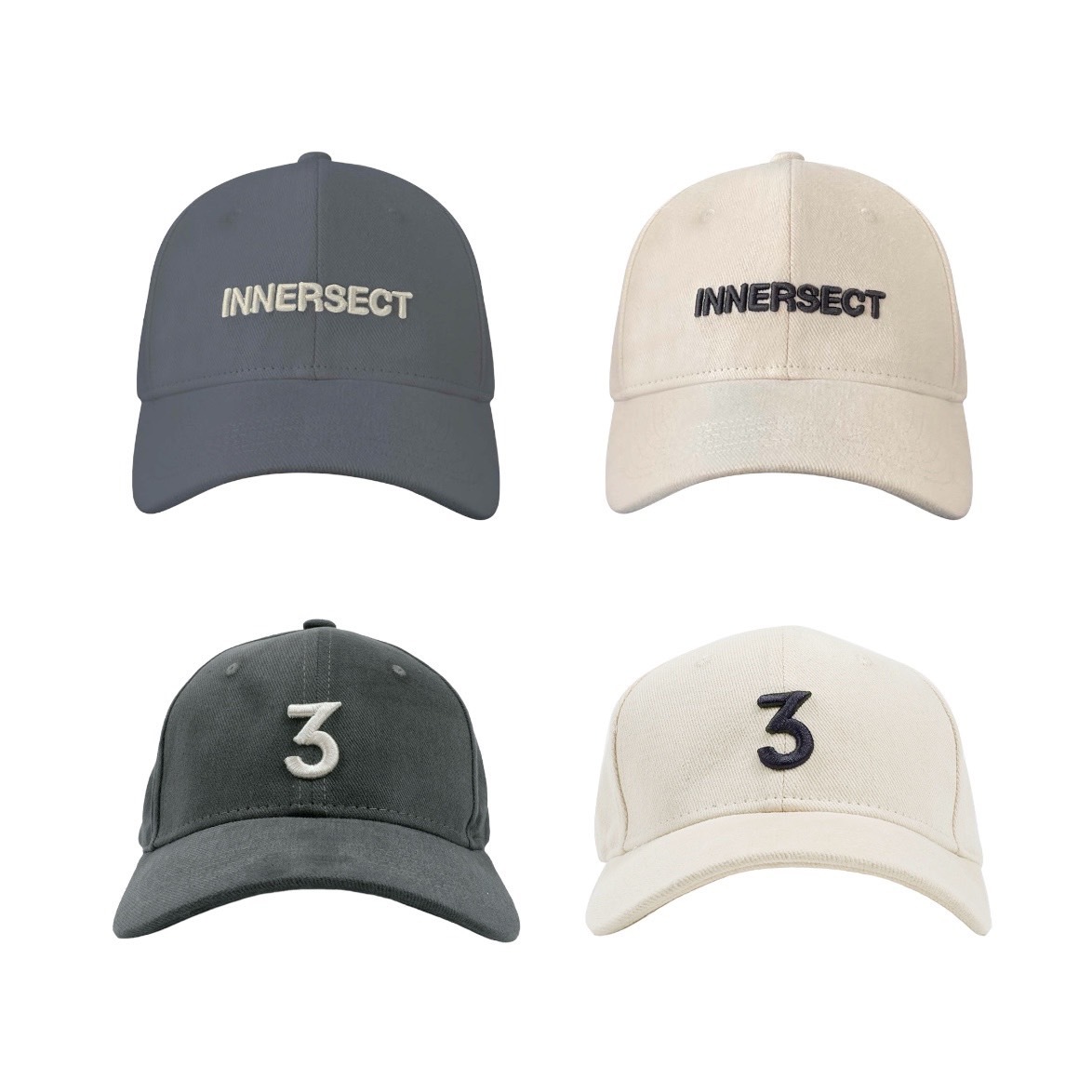 INNERSECT 三生萬物 2024新款 字母LOGO刺繡 鴨舌帽 男女同款 INN24SSACC01